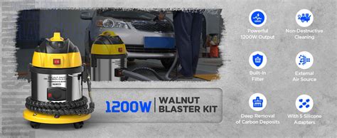 Cmtool Walnut Blaster Kit For Carbon Cleaning 1200w Car