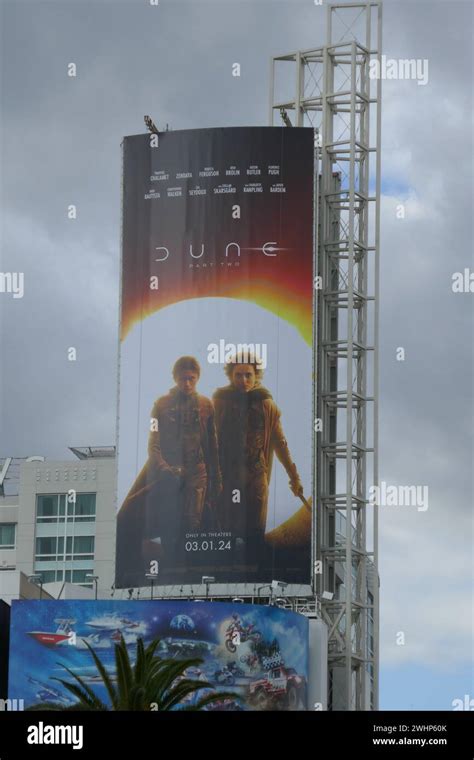 Los Angeles California Usa 9th February 2024 Timothee Chalet And