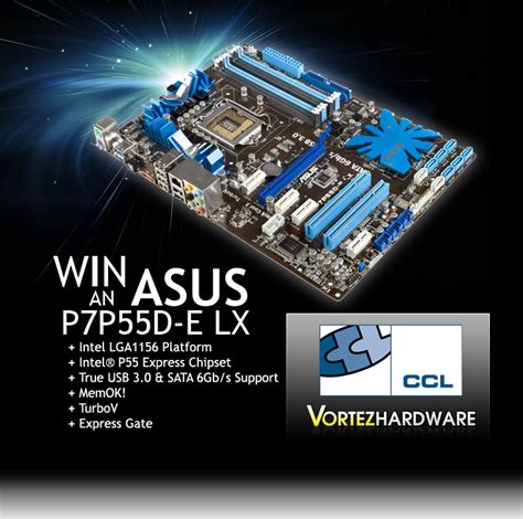 Win An Asus P7p55d E Lx Motherboard