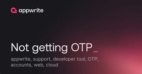 not getting otp threads appwrite