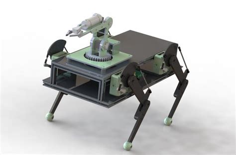 Quadruped Robot Download Free 3d Model By Designingenesis Cad Crowd