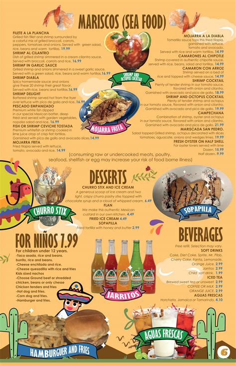 Our Menu Los Rancheros Mexican Restaurant