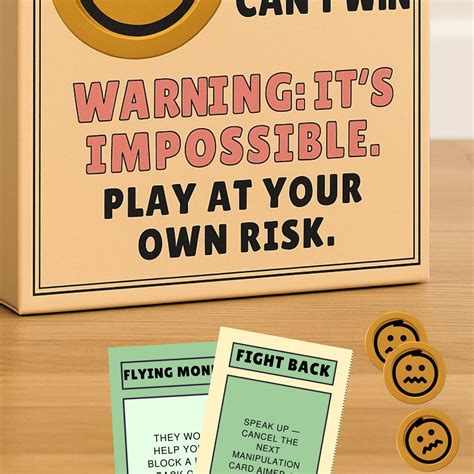 Narcissist Card Game Printable Gaslighting And Toxic Tactics Survivor