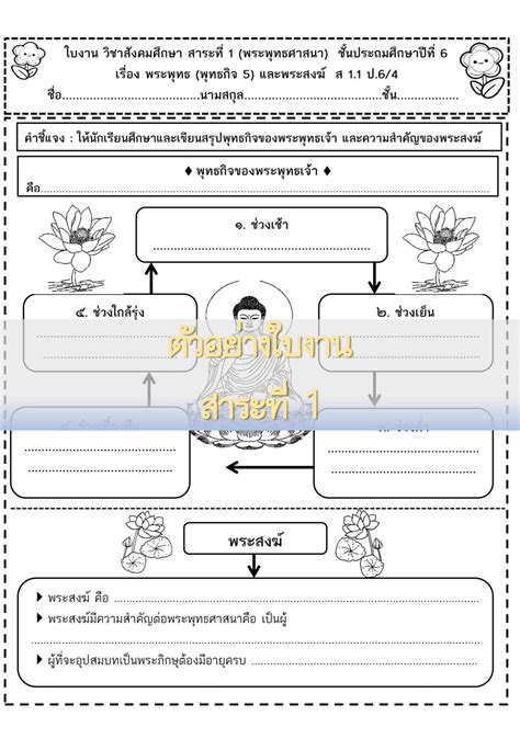 🌏 ใบงานสังคมศึกษา ป 6 สื่อ ใบงานสังคม By ครูสังคม