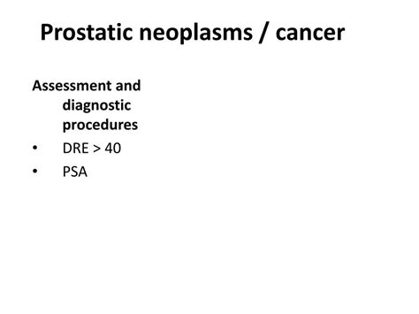 Ppt Prostatic Neoplasms Cancer Powerpoint Presentation Free Download Id 5682961