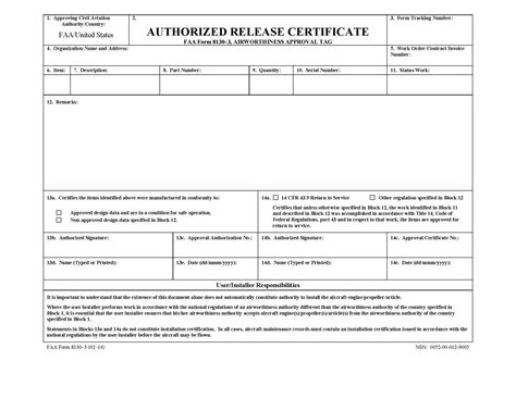 Aircraft Parts Certifications And The Faa 8130 3 Aircraft Parts