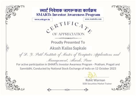 Akash Sapkale On Linkedin Nseindia Sebi Financialanalysis