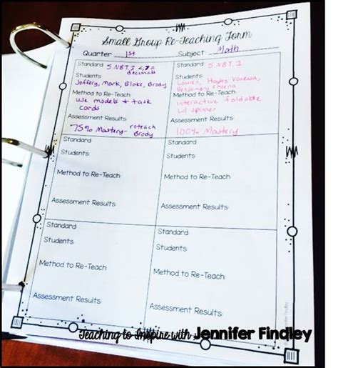 Data Tracking Forms Free Data Tracking Student Data Student Data