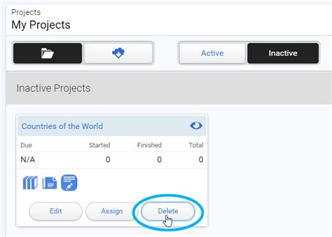 How To Delete Projects Teachers Myon Uk