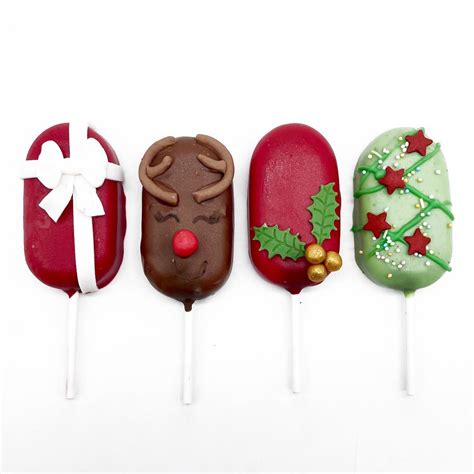 4er Set Weihnachtliche Cake Sicles