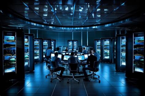 Premium Photo Authorities Working In Data Center Room Hosting Server Computer