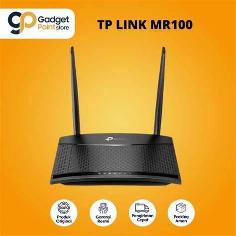 Jual Tp Link Tl Mr Mbps Wireless N G Lte Router Garansi Tahun Di Seller Velvet Store