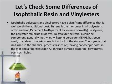 Ppt Check Some Differences Between Isophthalic Resin And Vinyl Esters