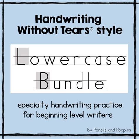 Handwriting Without Tears® Style Lowercase Letter Bundle Distance Learning
