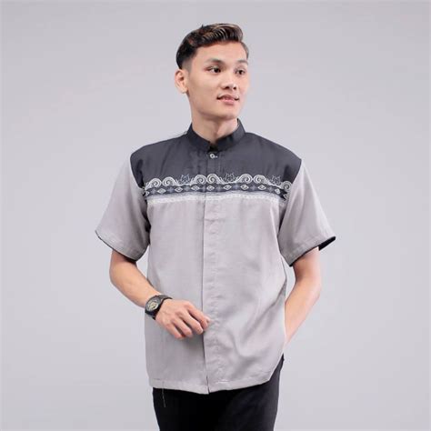 Jual Baju Koko Lengan Pendek Pria Dewasa Terbaru Original Kemeja Koko Casual Koko Hadroh