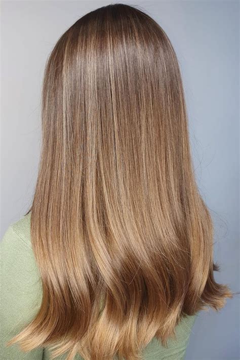 Soft Caramel Blonde Balayage Long Hair For Sleek Natural Dimension
