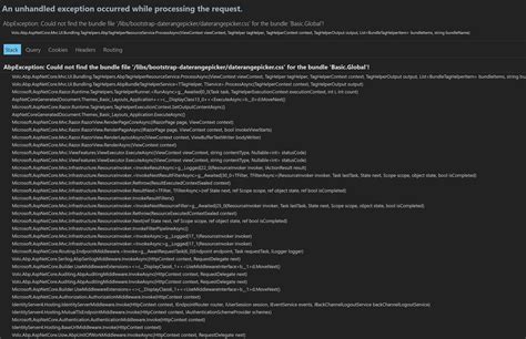 abpexception could not find the bundle file libs bootstrap