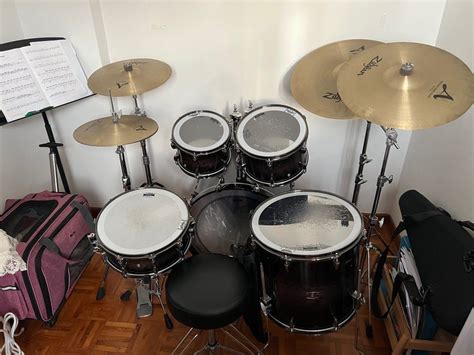 Yamaha Drum Set Hobbies And Toys Music And Media Musical Instruments On