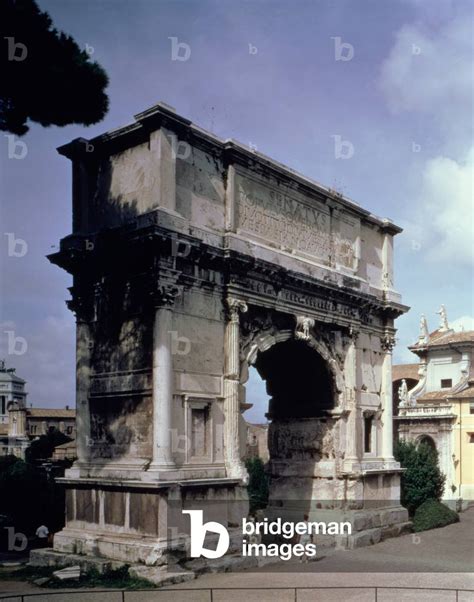 Image Of The Arch Of Titus To Commemorate The Emperors Sack Of By