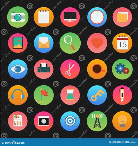 Vector Of Computer And Application Icon Set Stock Vector Illustration Of Cart Shopping 46004878