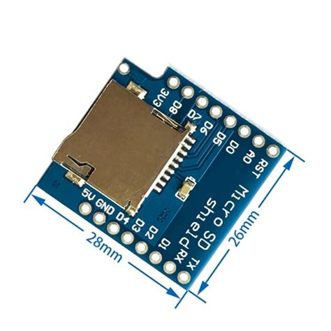 wemos d1 mini micro sd shield tf card module kunkune