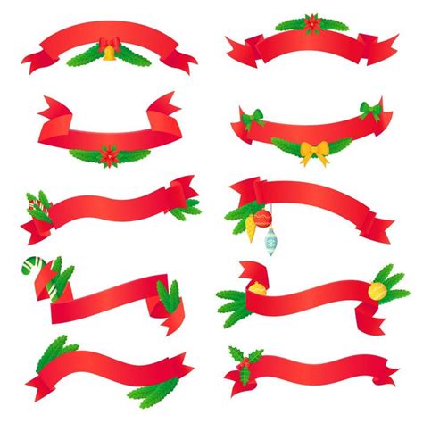 Christmas Ribbon Vector Art Icons And Graphics For Free Download
