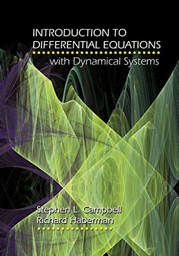 Introduction To Differential Equations With Dynamical Systems 1st Ed Tsquality Ltd