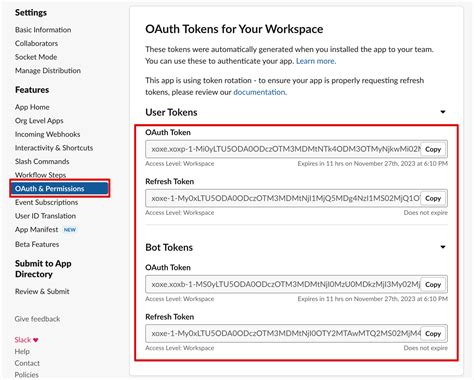Rotation Of Slack Bot Authorisation Tokens Questions N8n Community