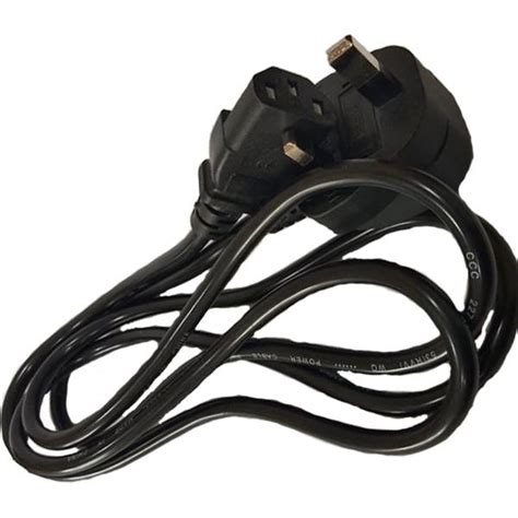 UK PIN A V PC Desktop Monitor Computer AC Power Cord With Fuse M