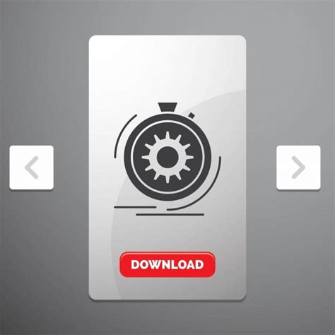 action fast performance process speed glyph icon in carousal
