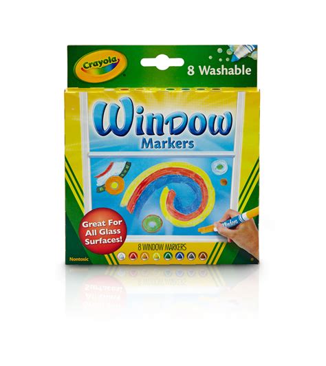 Crayola 8ct Washable Window Markers Really Big