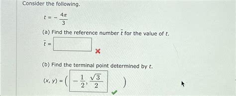 Solved Consider the following t π a Find the reference Chegg
