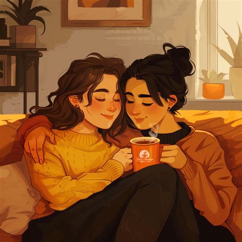 Good Morning And Happy Pride Month Art Lesbien Peinture De