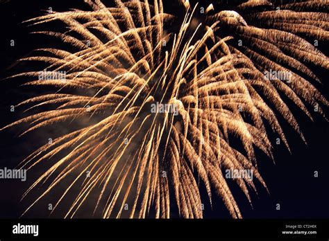 Explosion Of Fireworks Stock Photo Alamy
