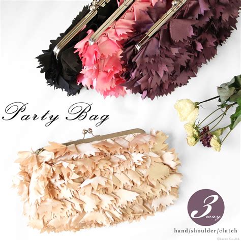 【楽天市場】パーティバッグ レディース ヒラヒラとしたサテン調生地がおしゃれな大人っぽいフォーマルバッグ【yb 47 女性用 結婚式 クラッチバッグ ハンドバッグ がま口 無地 シンプル 個性