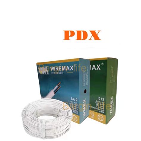 Wiremax Brand Pdx Loomex Wire Duplex Solid Wire Per Box Shopee