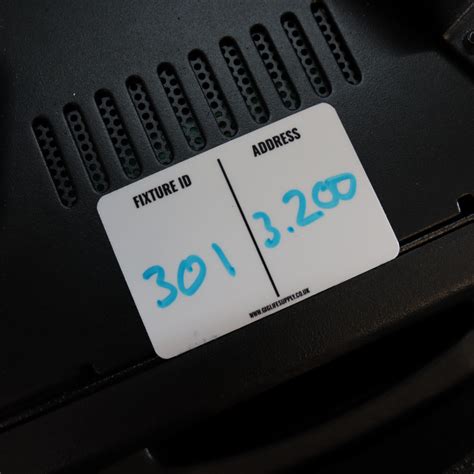 Fixture Dmx Id Labels Medium 24 Pack Gig Life Supply Co