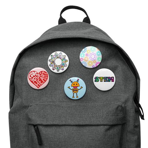 Stem Button Pins Steam Robot Coding Teacher Pin Teacher Life Etsy