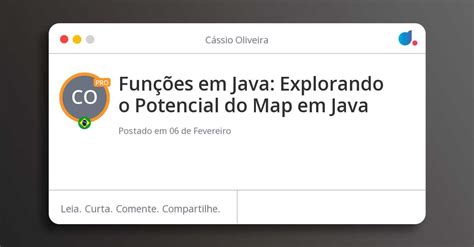 Funções Em Java Explorando O Potencial Do Map Em Java