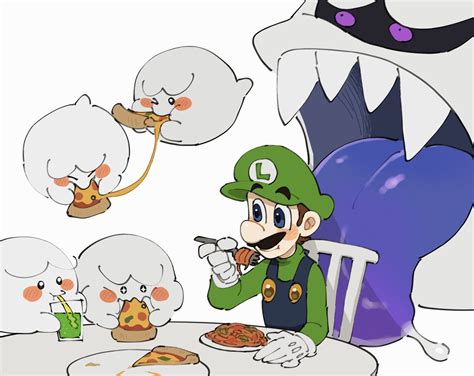 Luigi Boo And King Boo Mario And 1 More Drawn By Mimimi