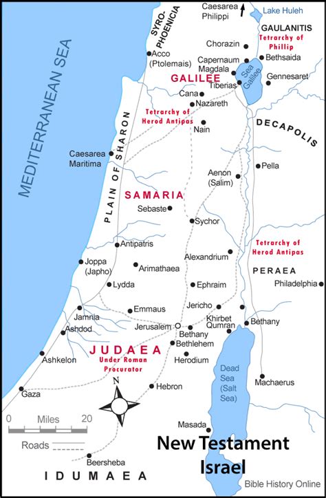 Elisha Bible Map New Testament