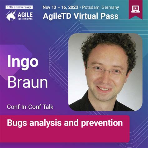 Agile Testing Days Nov 19 22 2024 On Linkedin Agiletd Bug
