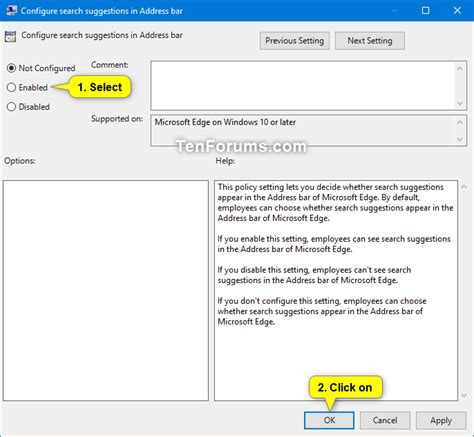 Enable Or Disable Search Suggestions In Address Bar Of Microsoft Edge