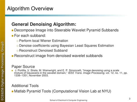 Ppt Image Denoising Using Gaussian Scale Mixtures In The Wavelet Domain Powerpoint