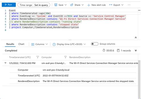 Terminalworks Blog Monitor Windows Services Using Azure Monitor And Generate An Email Alert