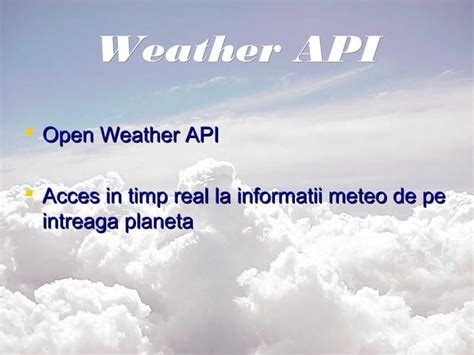 Weather Api Project Ppt