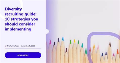 Diversity Recruiting Guide 10 Strategies You Should Consider Implementing Withe