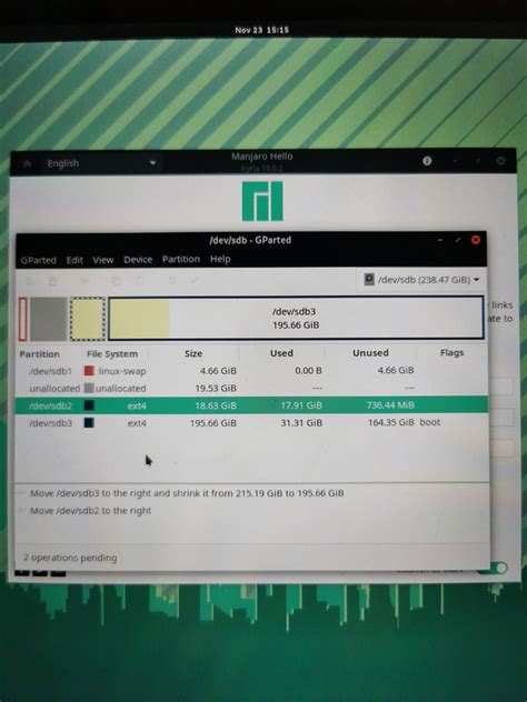 possible to merge partitions support manjaro linux forum