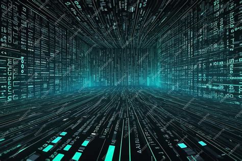 Premium Ai Image Binary Code Background Abstract Technology Digital