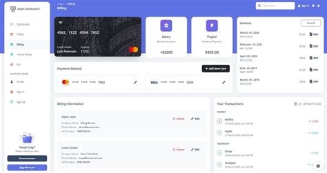 argon dashboard free bootstrap 5 template